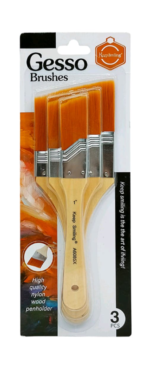3pc Gesso Brush Cross – uniquestrokes