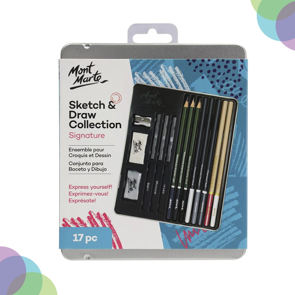 Mont Marte Sketch and Draw Collection Signature 17pc – uniquestrokes